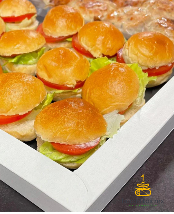 Mini Sandwiches - Kit mini hamburguesas de CARNE, PESCADO O POLLO ...